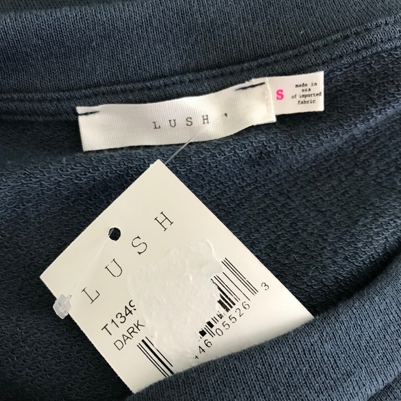 Lush | Tops | New Lush Blue Belted Tie Front Sweatshirt | Poshmark